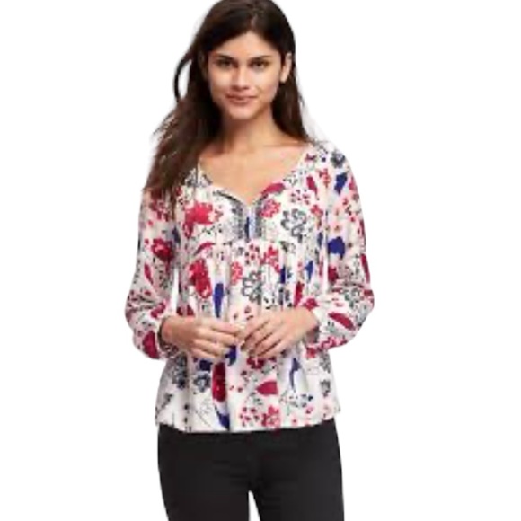 Old Navy | Tops | Old Navy Peasant Top | Poshmark